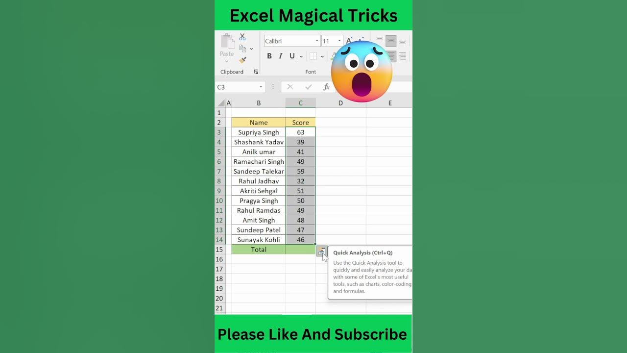 #shorts Excel Magical Tips & Tricks #exceltricks #short #exceltips - YouTube