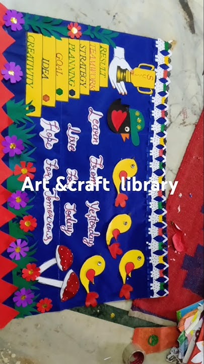 Unique softboard decoration children's day craft#latestsoftbord ideas# ...