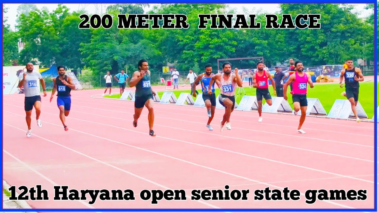 200 meter final boys // 12th state athletics Championships kurukshetra ...