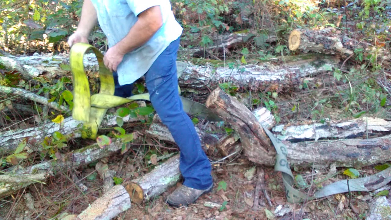 Pulling multiple logs and tying a Timber Hitch. 3 of 10 - YouTube