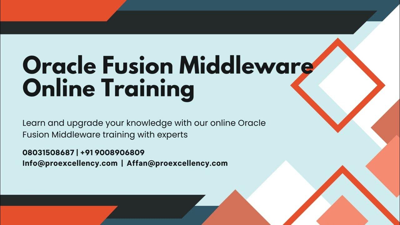 Oracle Fusion Middleware Online Training | Fusion Middleware Training and Certification Guide ...