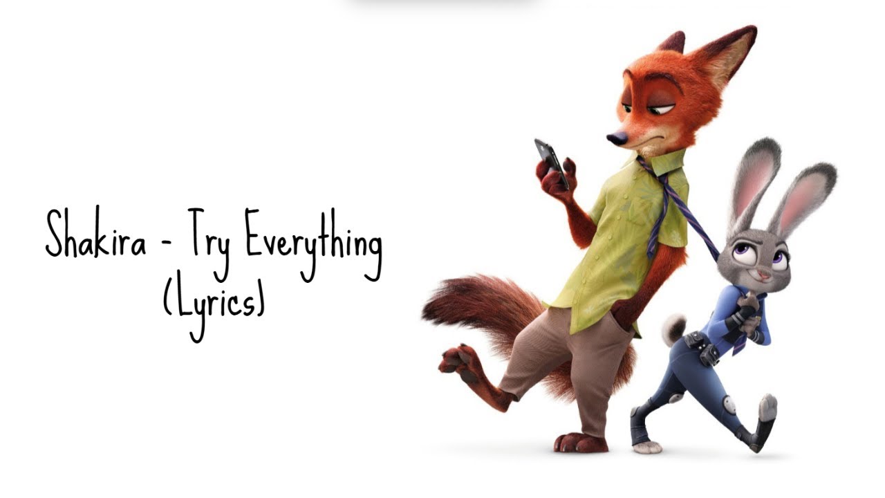 Shakira - Try Everything | Zootopia (Lyrics) - YouTube