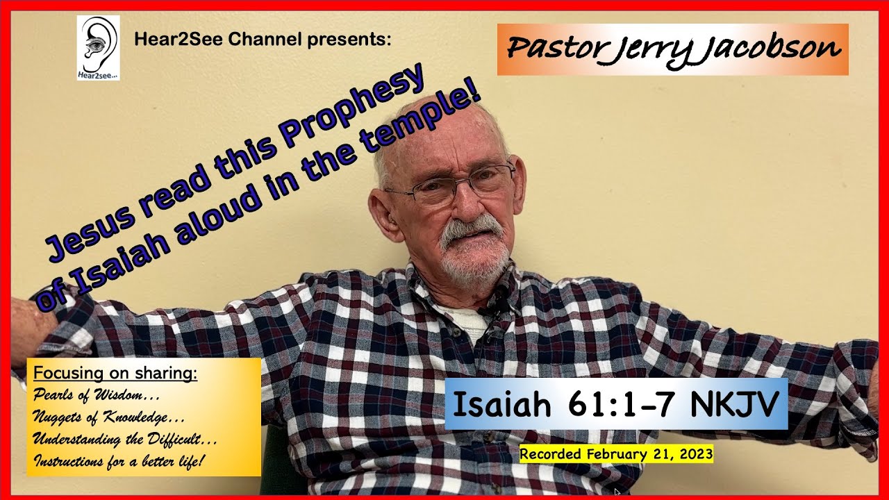 Jesus Read this Prophesy of Isaiah Aloud in the Temple! - Pastor Jerry ...