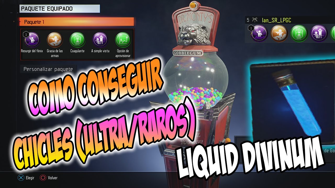 BO3 | Zombies - Como conseguir los chicles (ULTRA/RAROS) - YouTube
