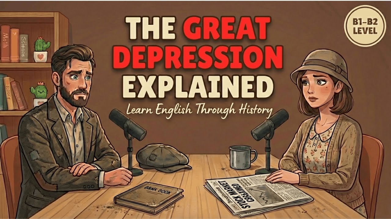 The Great Depression Explained || Learn English Through History ...