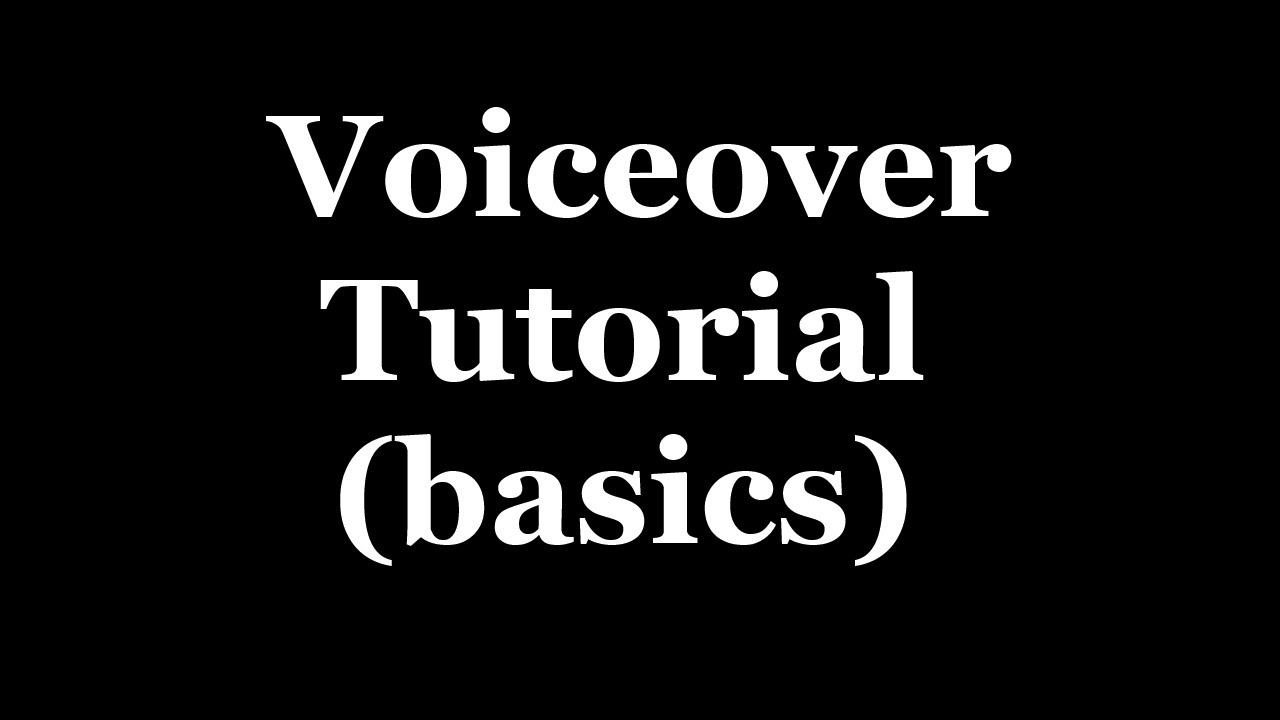 Voice Over Recording and Post-Processing Tutorial - For Let's Play ...