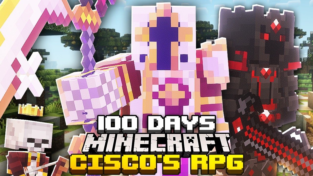 I Survived 100 Days in Cisco's Medieval RPG in Minecraft - YouTube