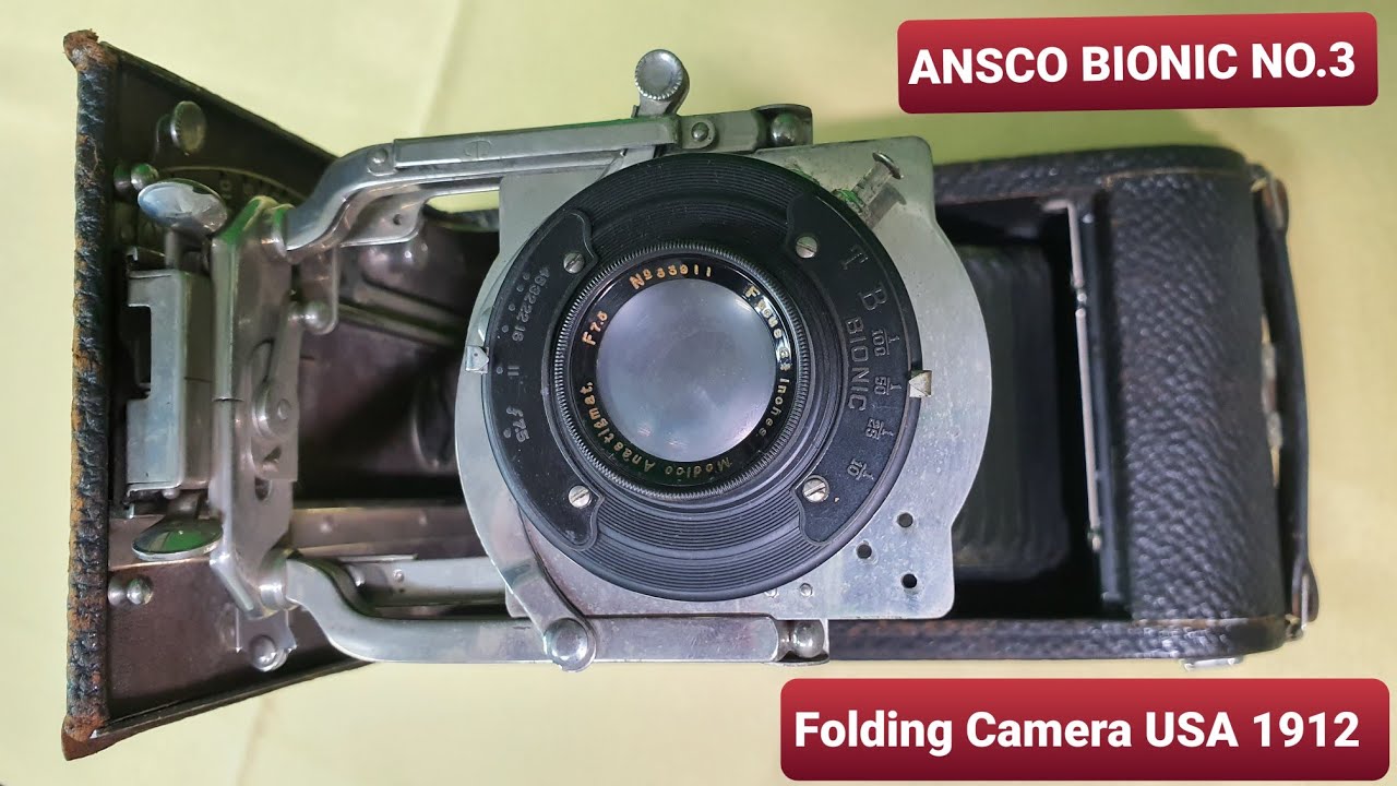 ANSCO BIONIC NO.3 Folding Camera USA 1912 - YouTube