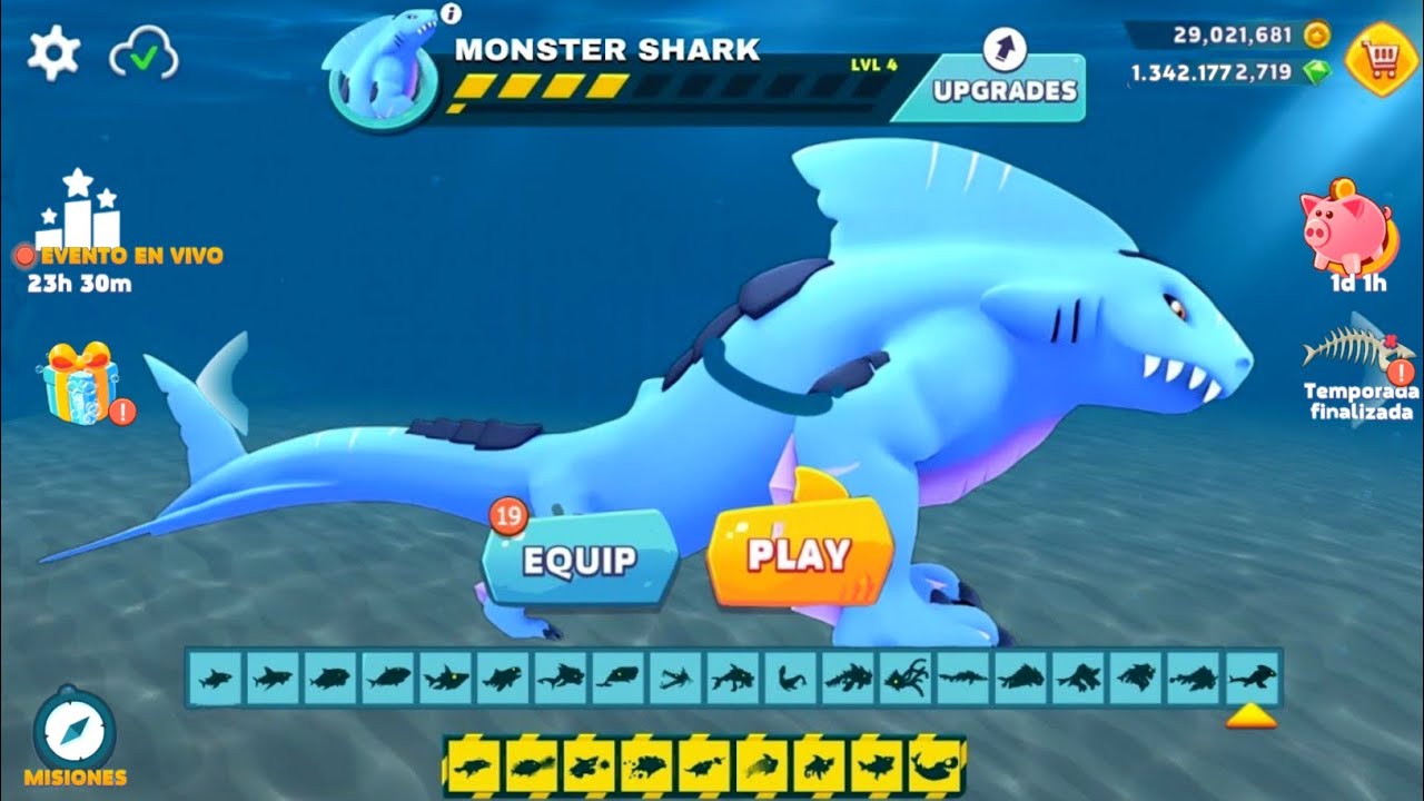 New Shark Coming Soon Update - All 28 Sharks Unlocked Hack Gems and Coins - Hungry Shark ...