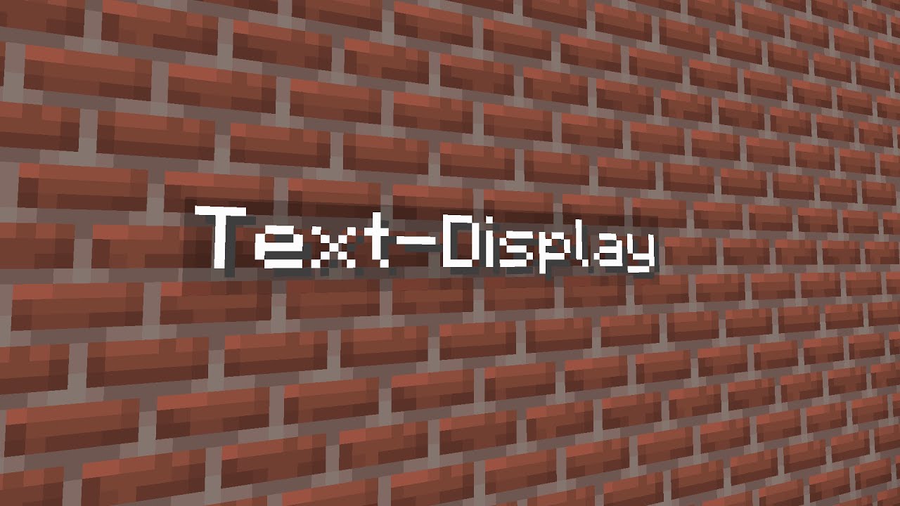 Minecraft Text Display (Snapshot 23w06a) - YouTube