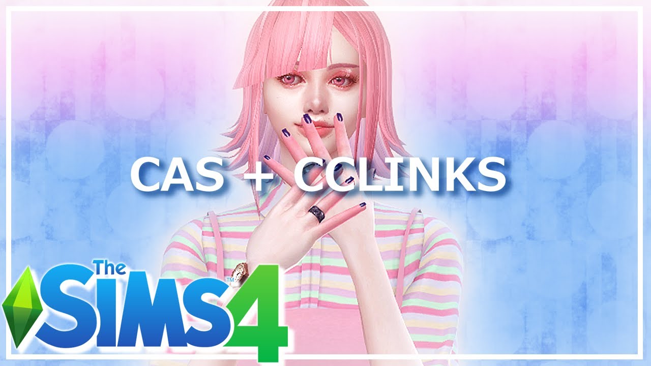 Tha Sims 4 | Pink!🍑 | CAS + CC Links - YouTube