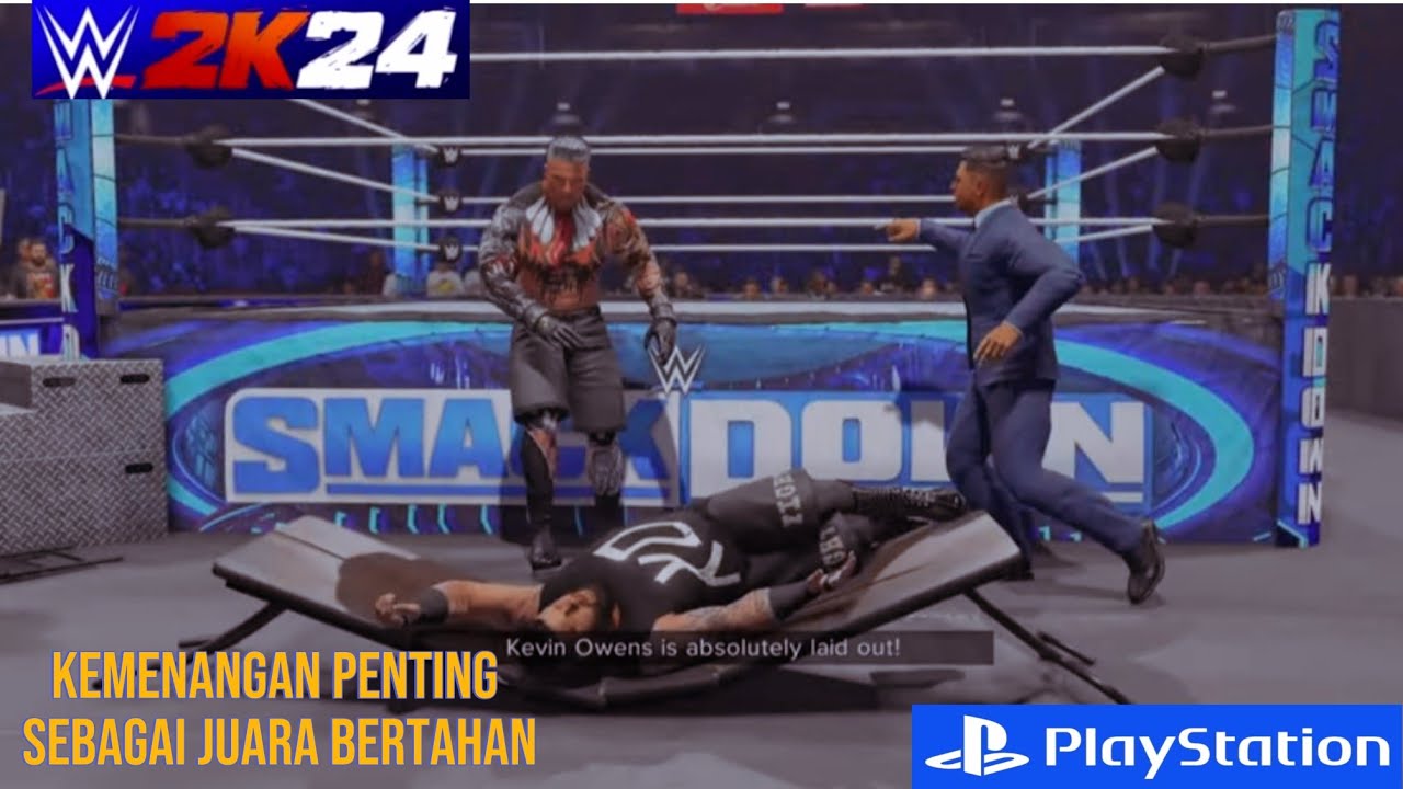 Match Pertama SmackDown 2k24 BigChamps Pertahankan Gelar WWE Championship | WWE 2K24 SmackDown ...