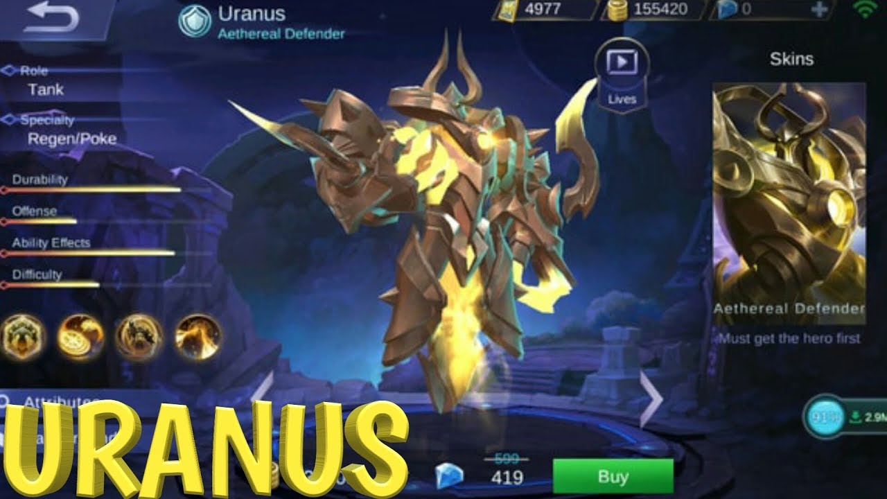 [GAMEPLAY] NEW HERO URANUS - YouTube