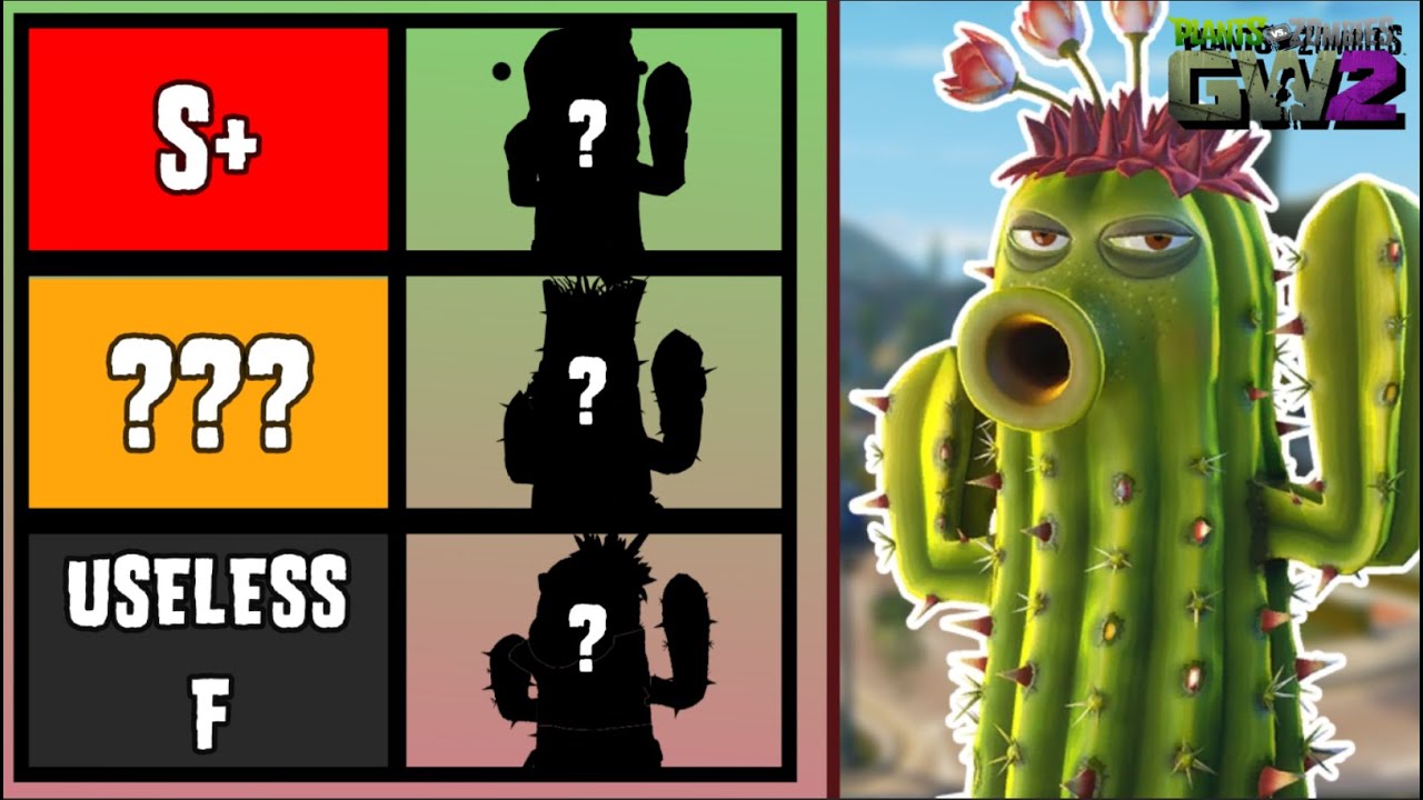 Ranking EVERY CACTUS from Garden Warfare 2 (& Their Design!) - YouTube