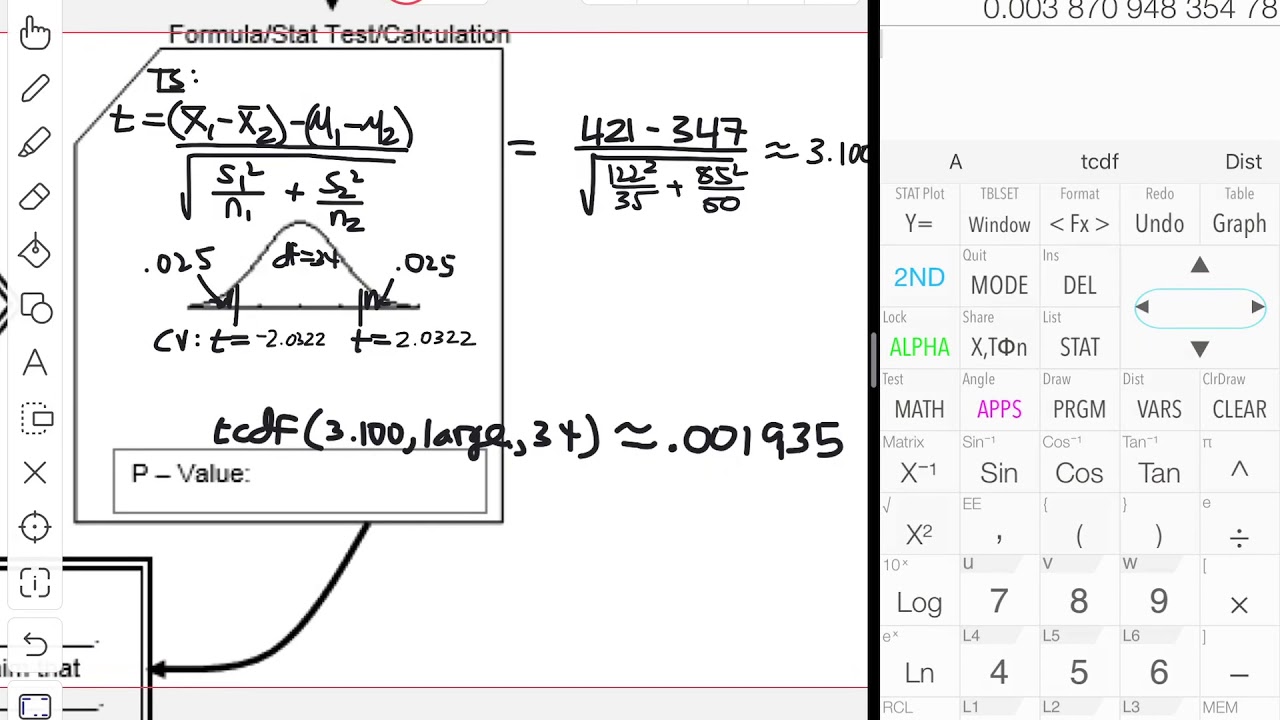 Hypothesis Test Flow Chart p7 - YouTube