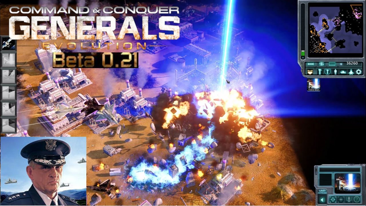Command & Conquer: Generals Evolution Beta 2.1 | Mykonos Base - Air vs ...