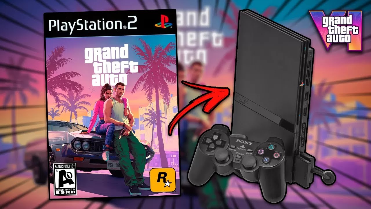 Играю в ГТА 6 - GTA 6 для ПС2 на кинескопе ЭЛТ / Playstation 2 #1 - YouTube
