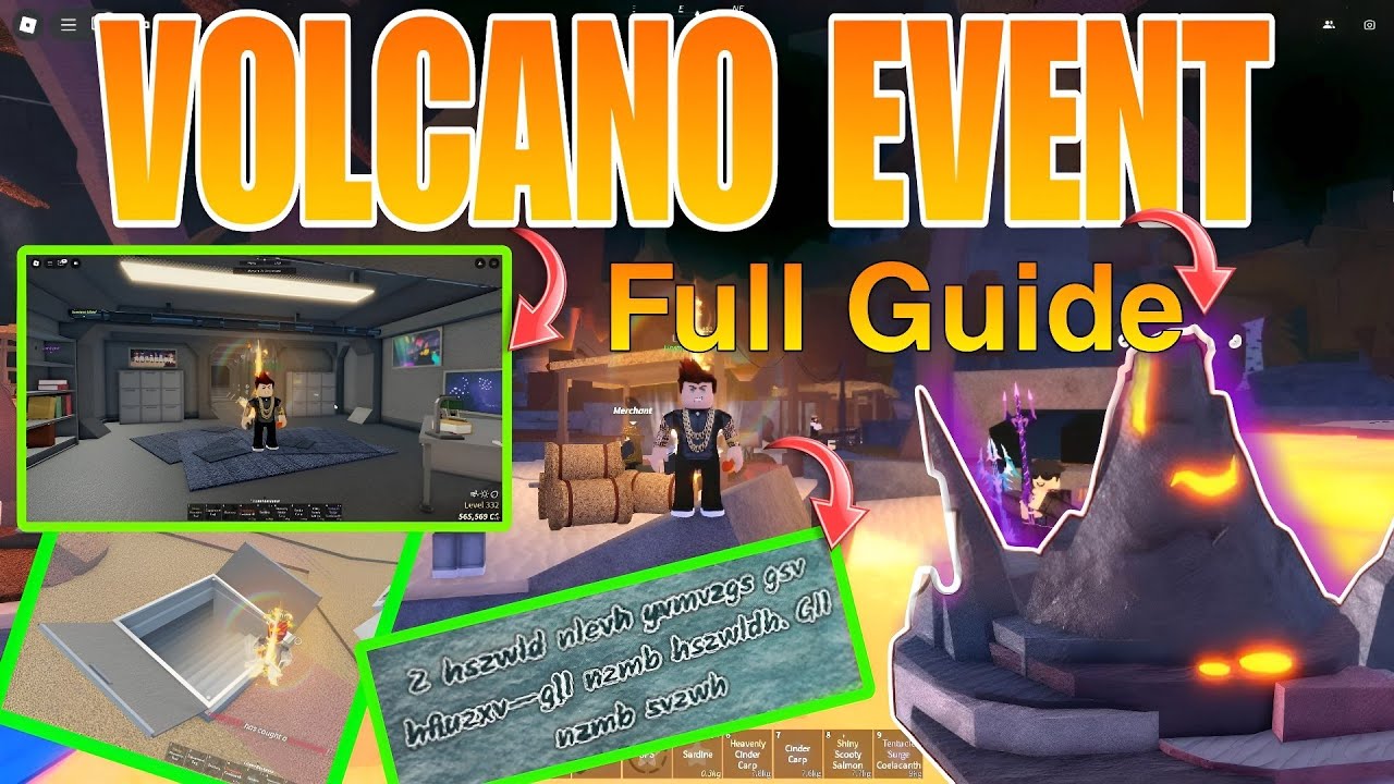 Roblox Fisch Complete Guide to the Fisch Volcano Eruption Event in ...