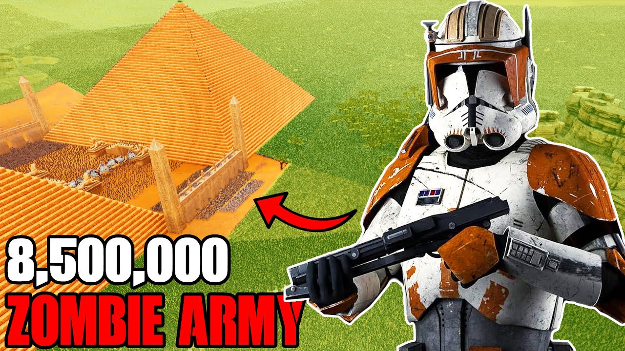 8.5 MILLION Zombies Surround CLONE ARMY Pyramids Defense! - UEBS 2 ...