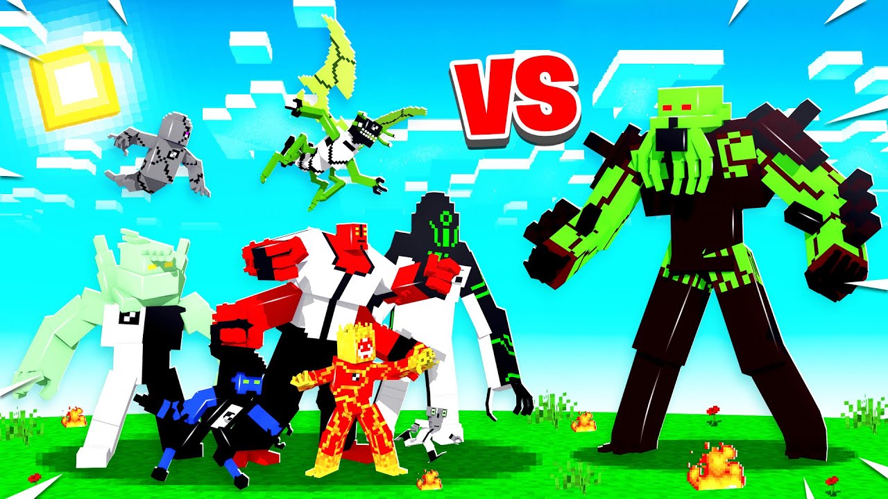 PLAYING As BEN 10 ALIENS In MINECRAFT! (Powerful) - YouTube
