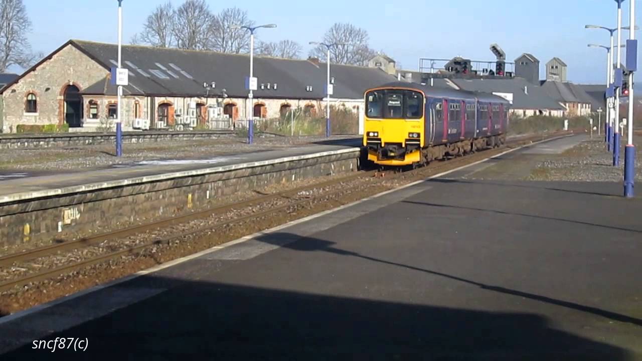 First Great Western Class 150 arriving at Newton Abbot - YouTube