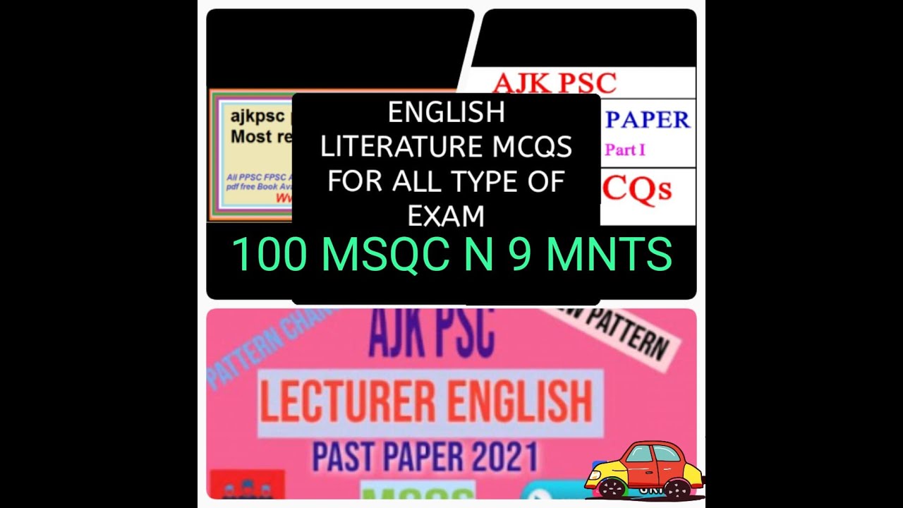 English literature 100 MCQS IIrevise 100 mcqs in 10 minutes - YouTube