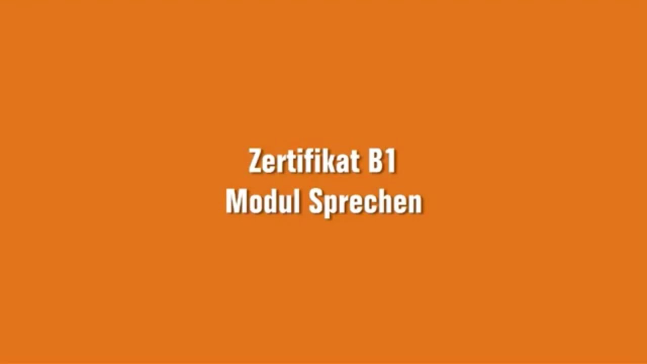 German B1 sprechen practice | German B1 conversation practice | German ...