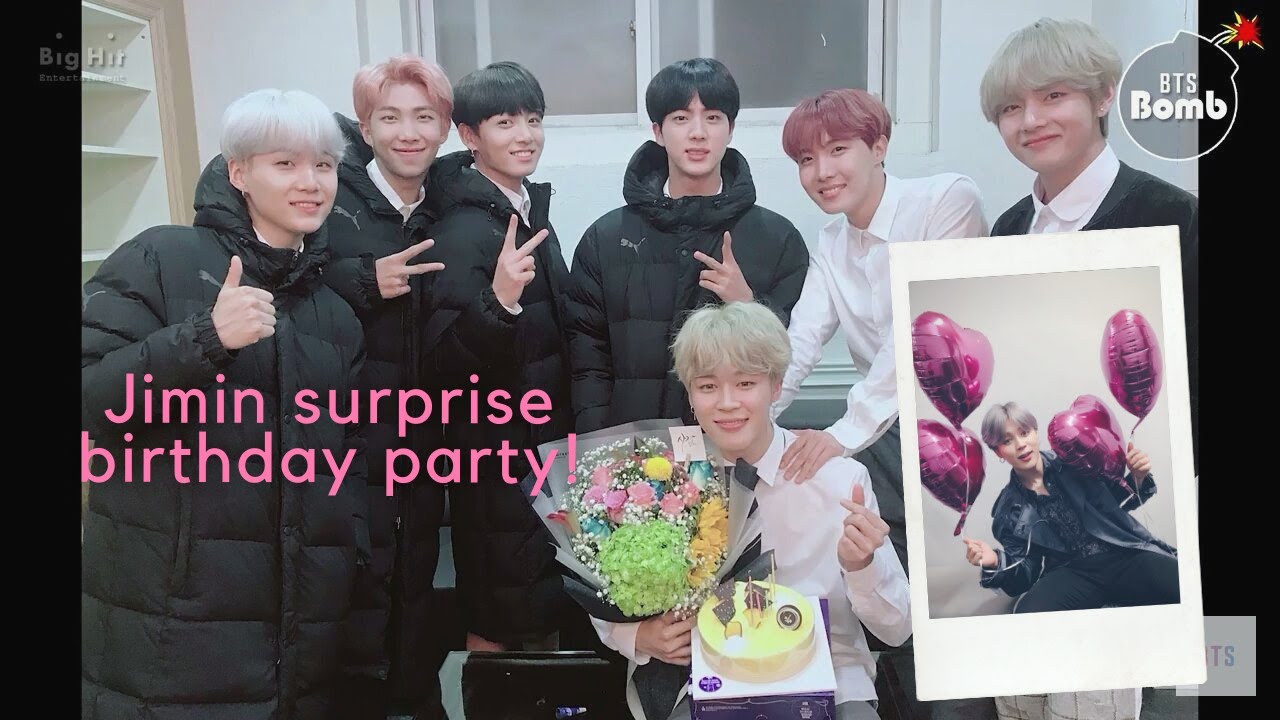 Park Jimin birthday party surprise by the BTS MEMBERS! 2020 🎉💜 - YouTube