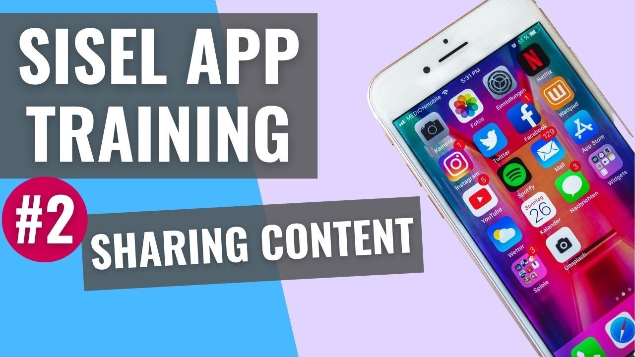 Sisel App Training #2 -How to Share Preloaded Content - YouTube