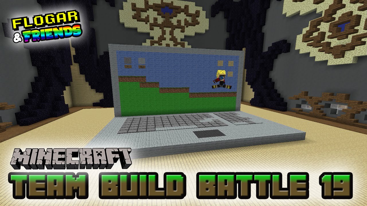 TEAM BUILD BATTLE | UN LAPTOP INCREDIBOL | MINIJUEGOS MINECRAFT #19 ...