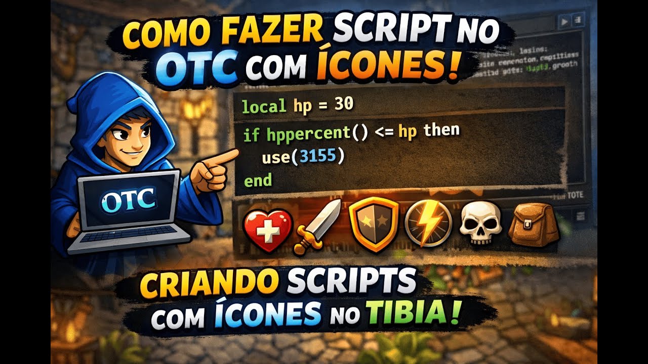 OTC - Como colocar ícones #otc #otserver #2026 #tibia - YouTube