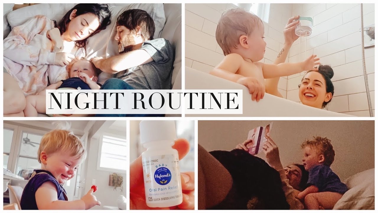 Night Routine With Our Toddler! What he ate, bath time, teething ...