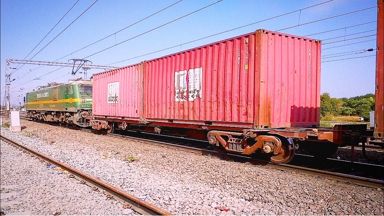 || Powerful TKD WAG-9 Pulling... Container Freight Train || - YouTube