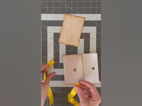 I had an idea for a junk journal closure so I made a little tutorial. #junkjournal #tutorial ...