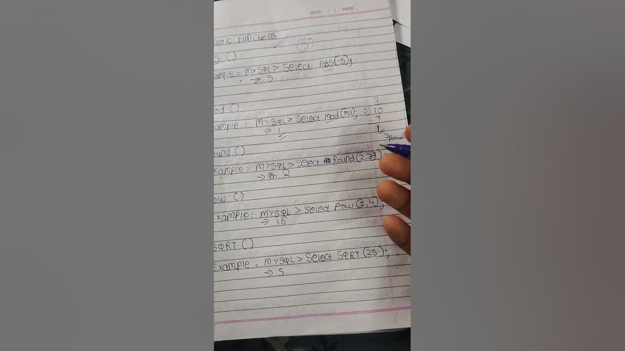 mysql numeric function - YouTube
