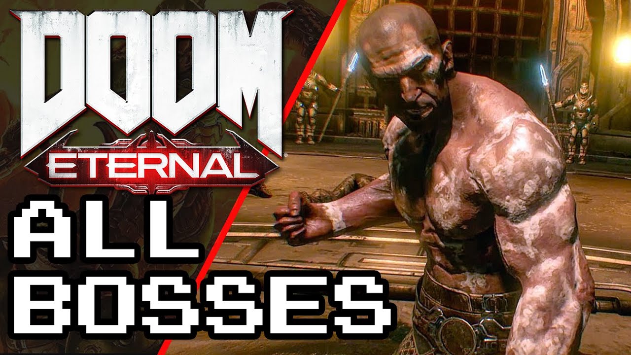 DOOM Eternal - All Bosses and Cutscene Movie - YouTube