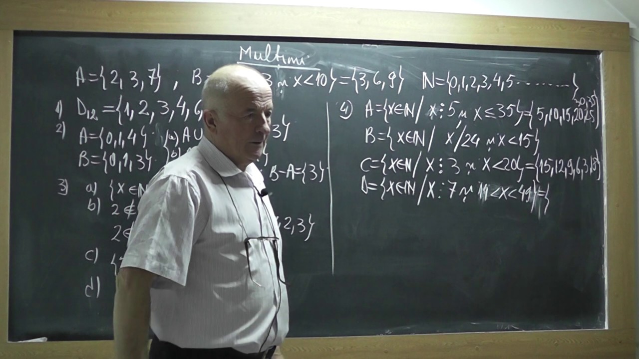 1/2 Lectia 1832 Multimi Operatii cu multimi Modalitati de a defini o ...