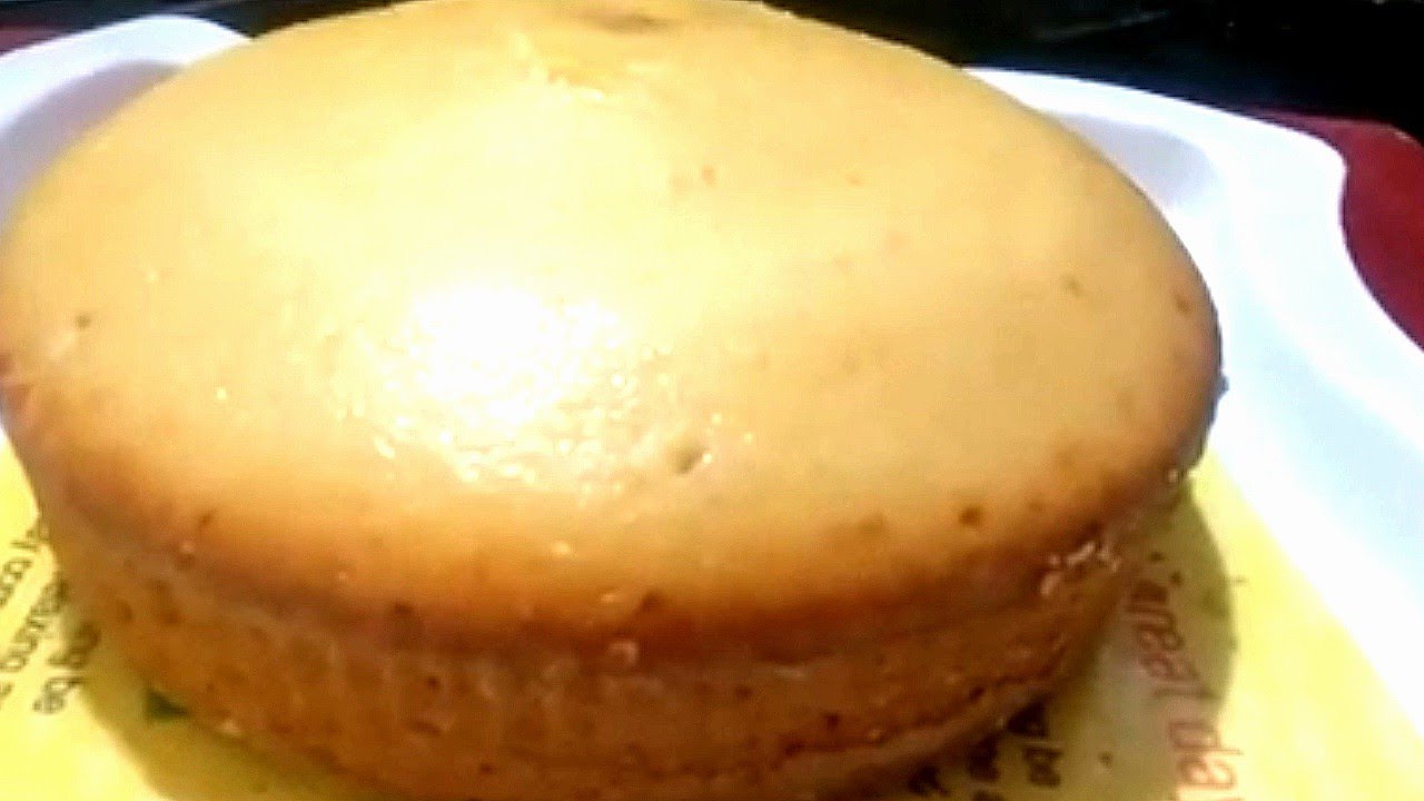 Sponge cake without oven # venila sponge cake in pressure cooker - YouTube
