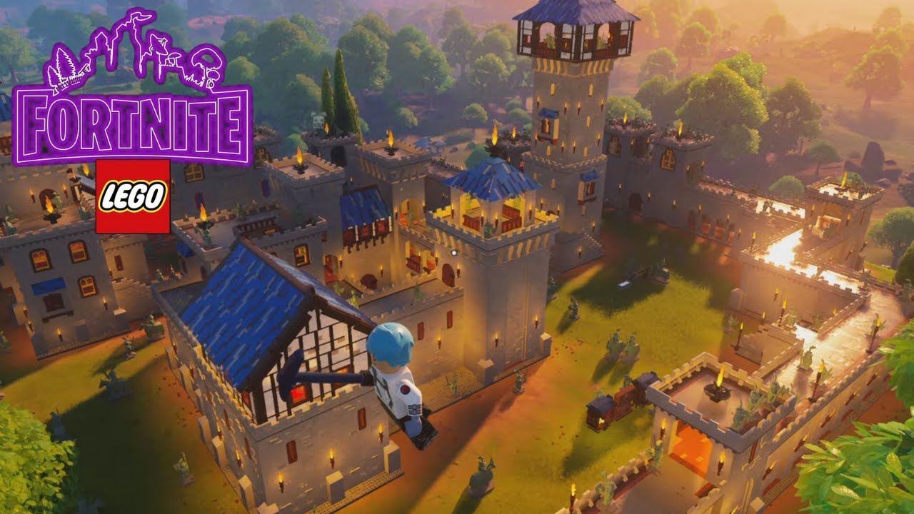 Je construis un magnifique château médiéval dans fortnite Lego. - YouTube
