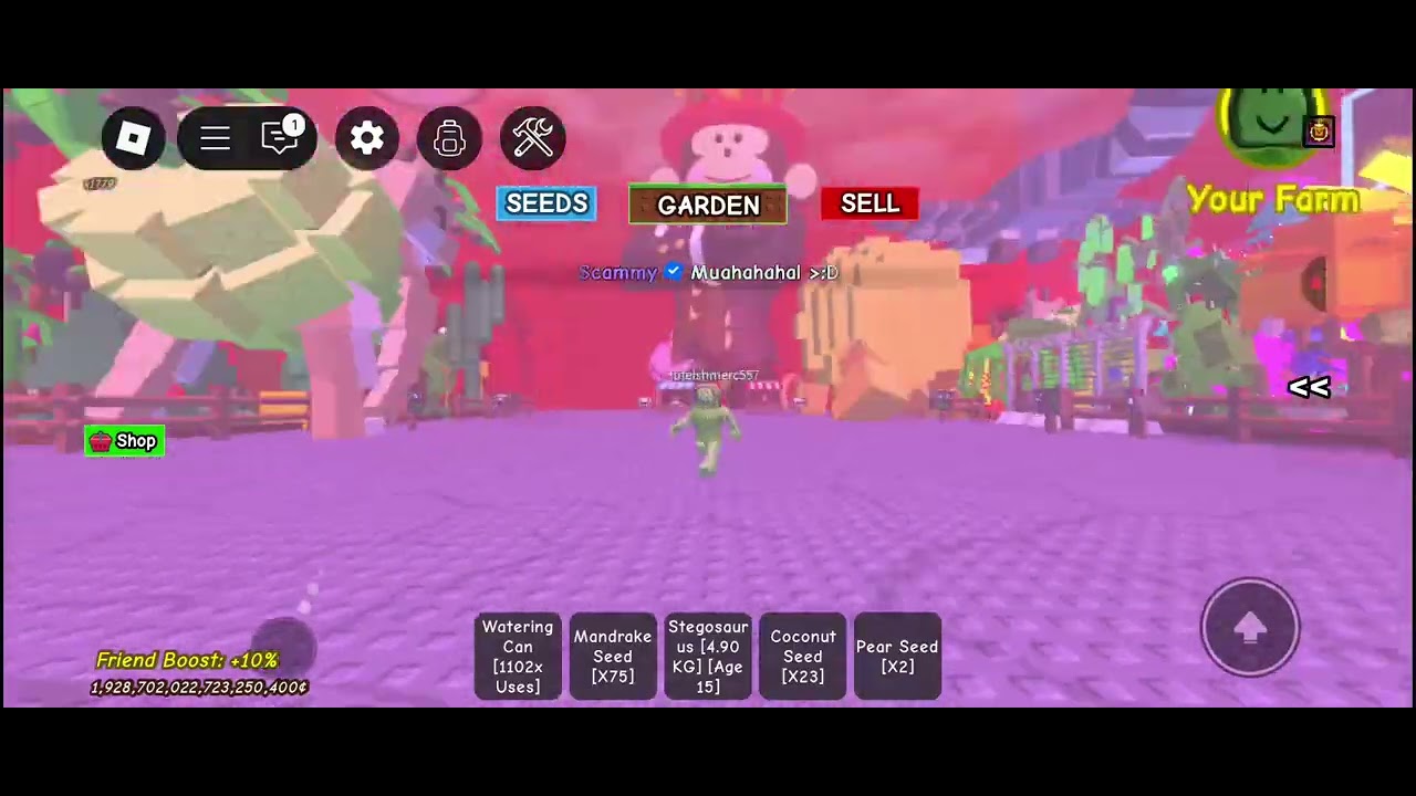 Grow a garden ивенты sammy vs jandel - YouTube