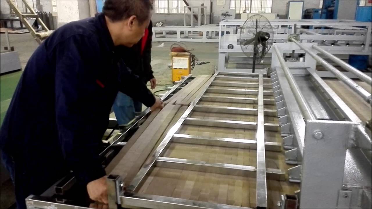 notching device for honeycomb block - YouTube