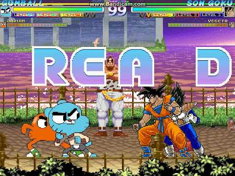 MUGEN Request: Gumball & Darwin Vs Goku & Vegeta - YouTube