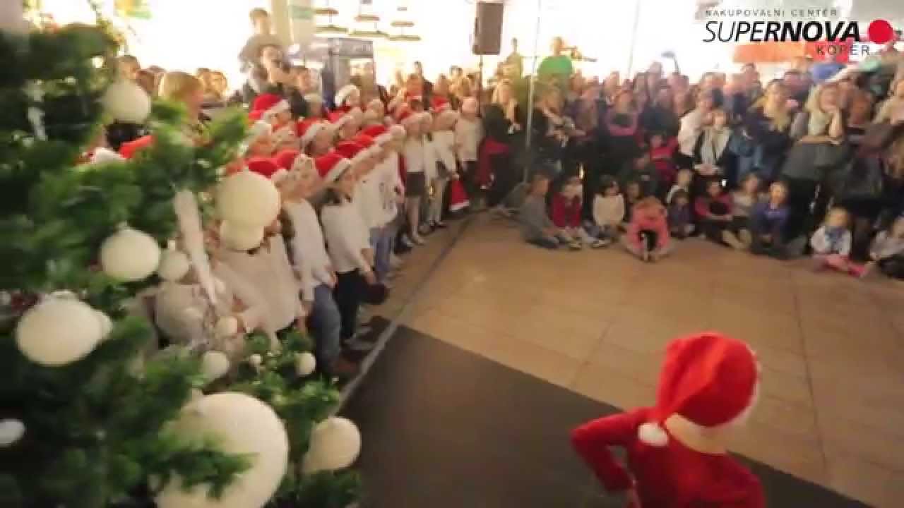 Prižig lučk v centru Supernova Koper! - YouTube