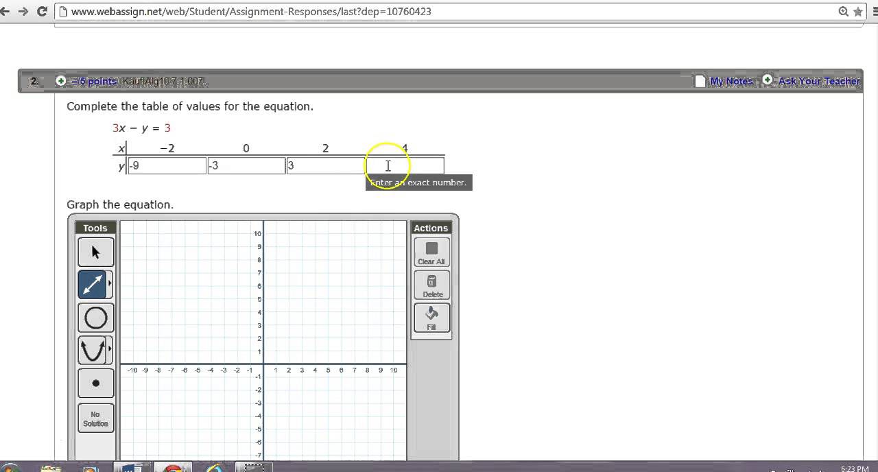 Unit 11: How to Graph Lines in WebAssign - YouTube