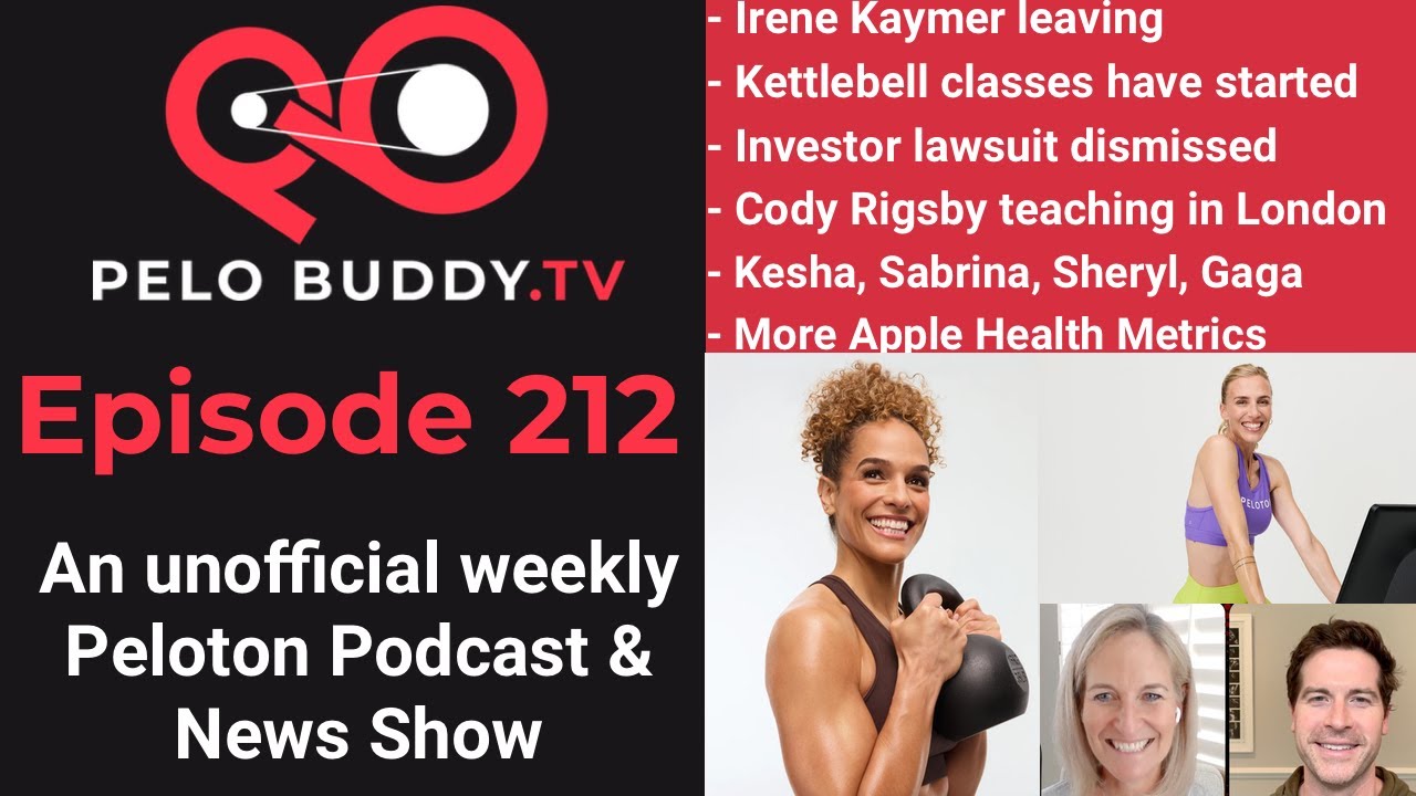 Pelo Buddy TV 212 - Irene Kaymer leaving Peloton, Kettlebell classes ...