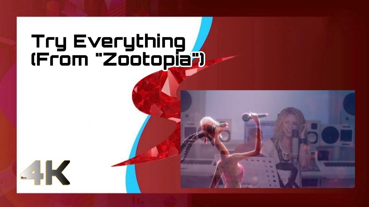 Shakira - Try Everything (From "Zootopia") [Official 4K Music Video ...