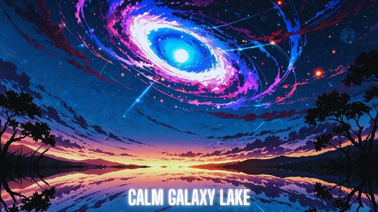Calm Galaxy Lake - Lofi Relaxing - YouTube