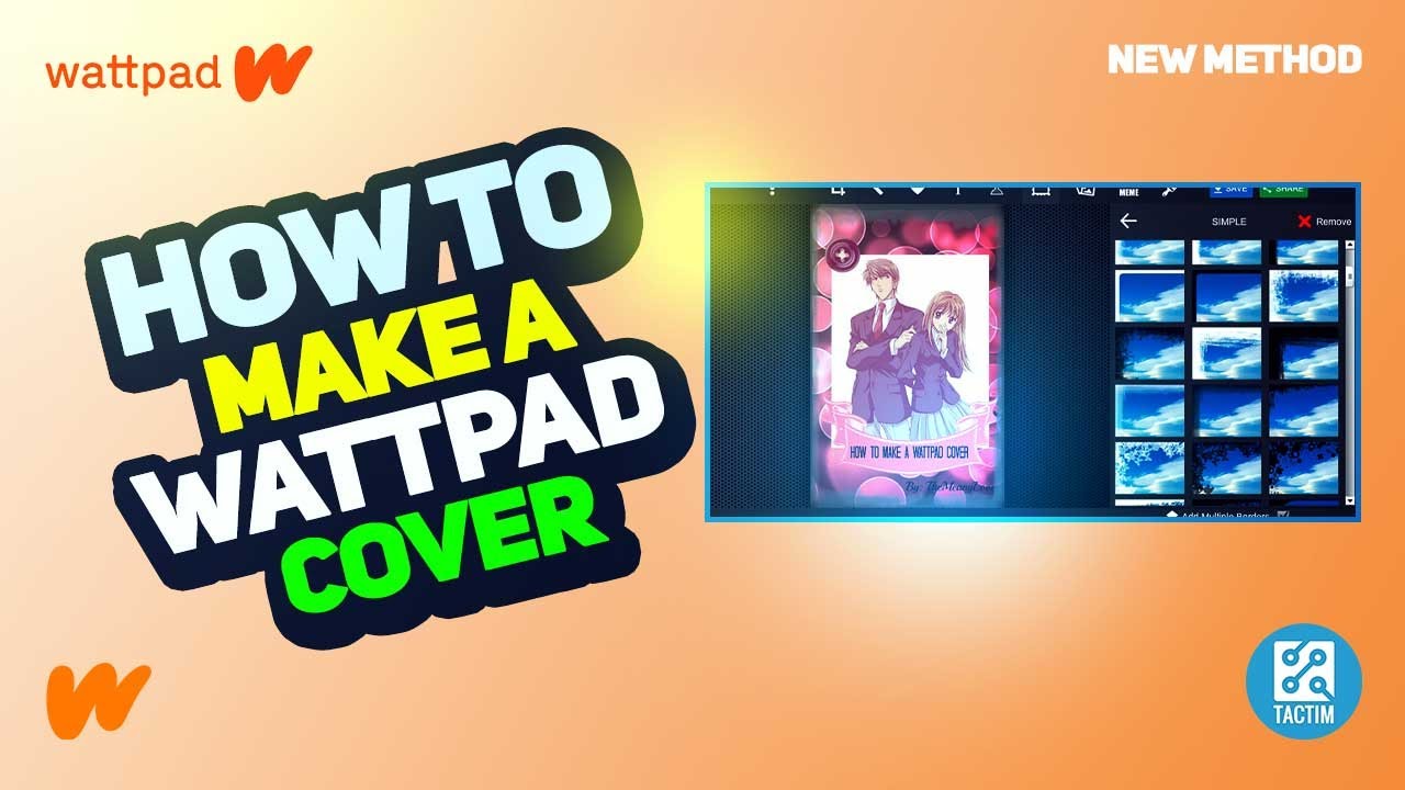 How to Make a Wattpad Cover | Easy Step-by-Step Tutorial 2025 - YouTube