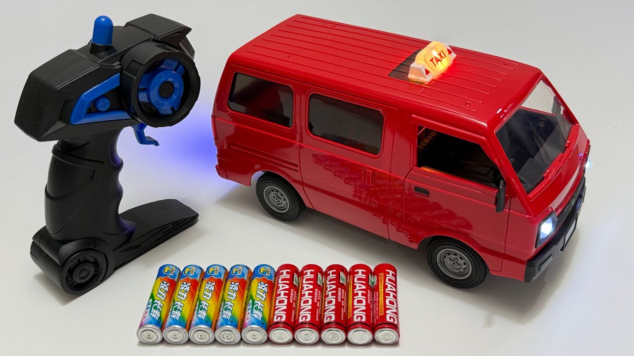 Unboxing City RC Van, New 4WD RC Police Car, Electric Rotate Sports Car ...