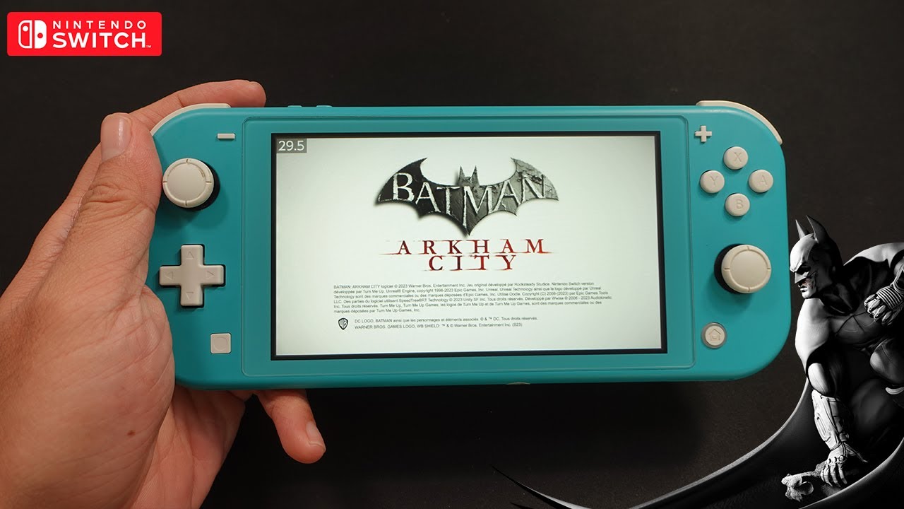 Batman: Arkham City Gameplay On Nintendo Switch LITE 30FPS - YouTube